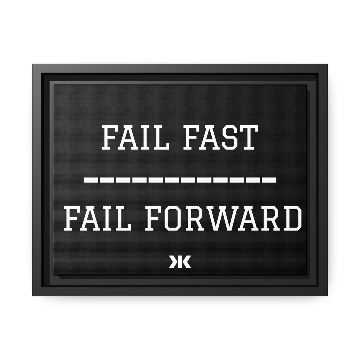 "FAIL FAST. FAIL FORWARD" Wall Art – MotiSwag